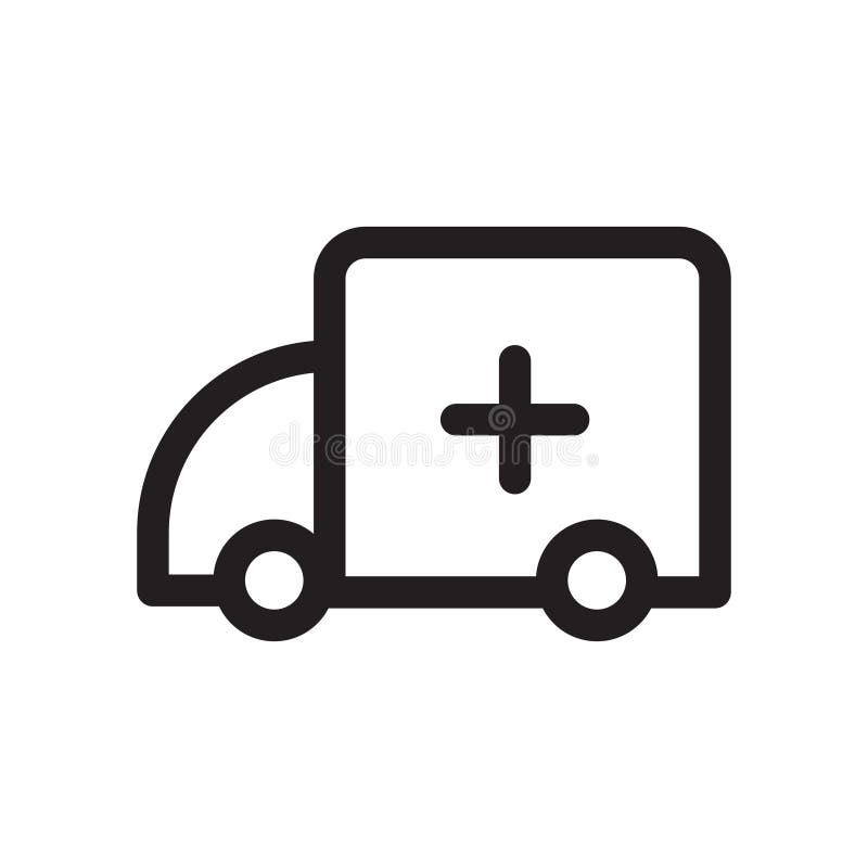 Line Icon To Pick Up Sick People Stock Vector - Illustration of ...