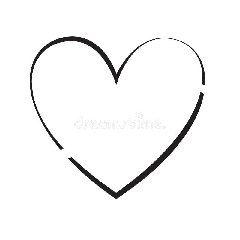 Print Elegant, Heart, Symbol, Vector Illustration Stock Vector ...