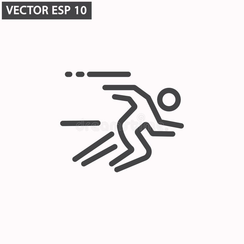 Run Away Icon Set Use for Your Web and Company Logo Stock Illustration ...