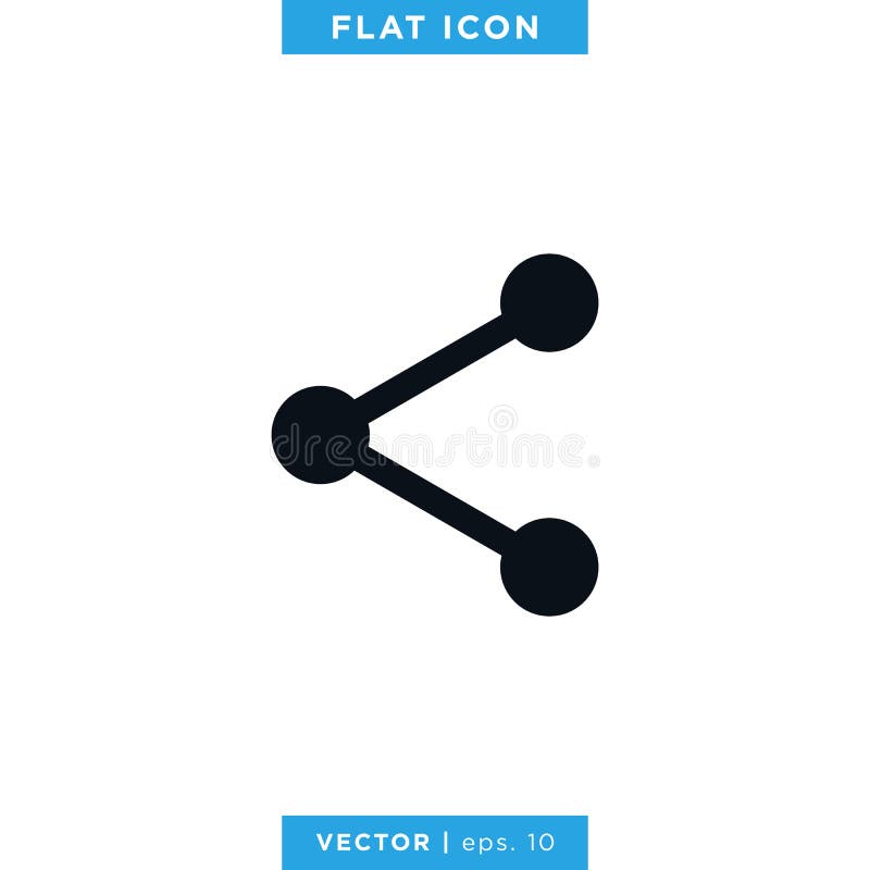 Share Connection Icon Vector Design Template Stock Vector ...