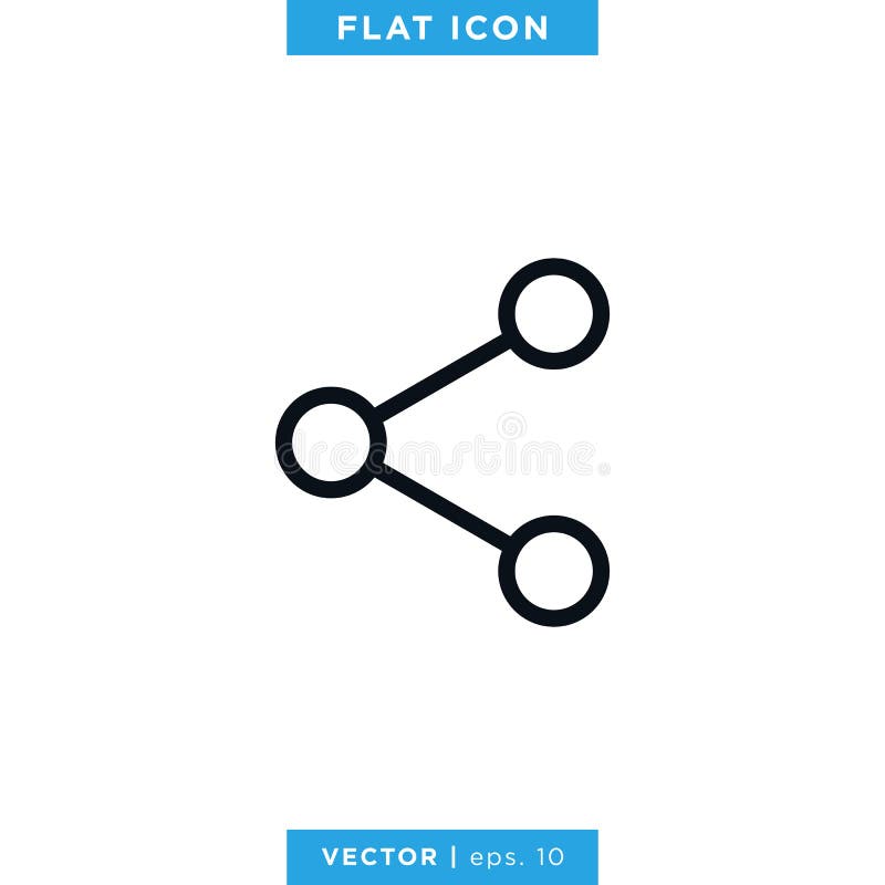 Share Connection Icon Vector Design Template. Stock Vector ...