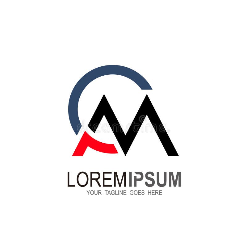 CM Logo Business with Line Icons Stock Vector - Illustration of icon ...