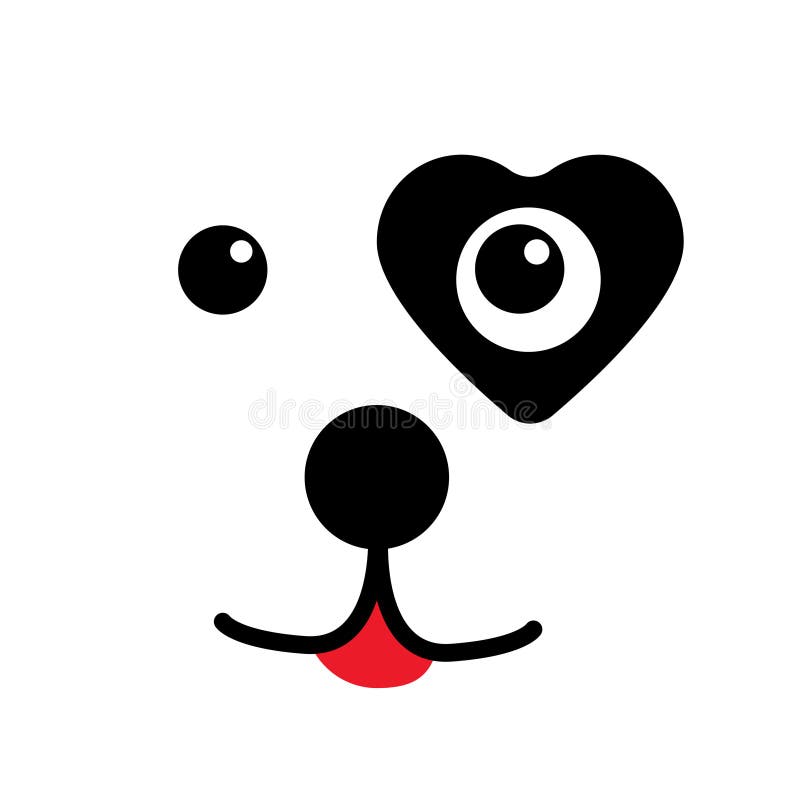 Print Cute Animal Face, Logo, Vector Illustration Stock Vector ...