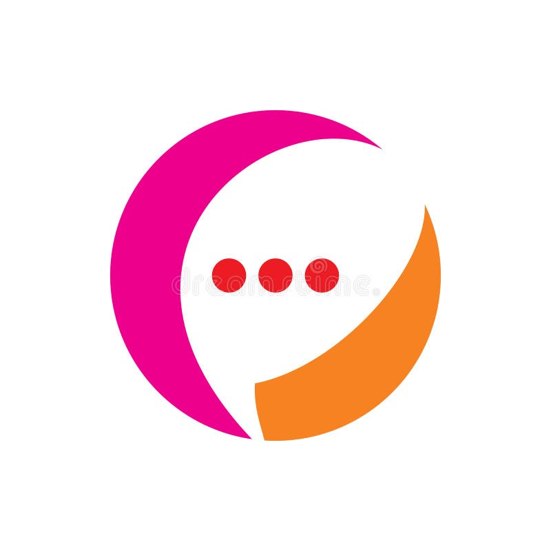 Circle Chat Star Color Logo Design Stock Vector - Illustration of ...