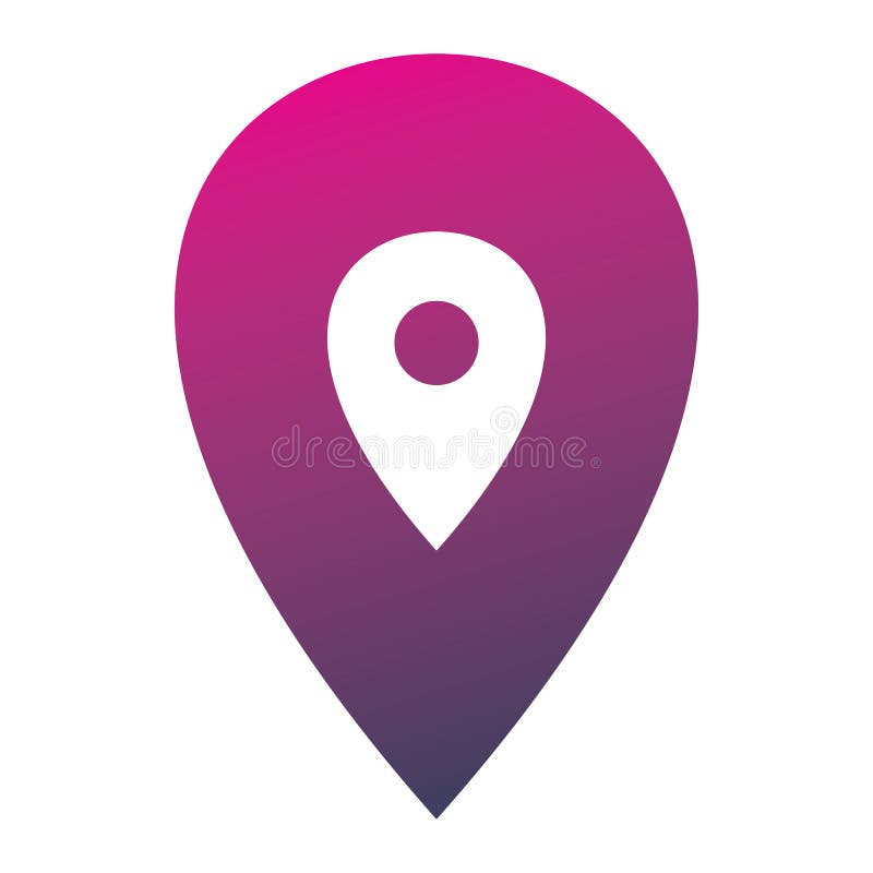 Modern Unique Full Color Pin Map Location Logo Design Stock Vector ...