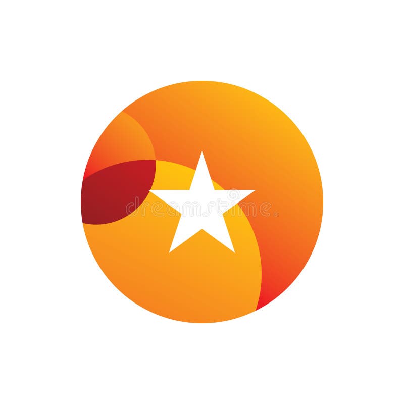 Circle Star Creative Full Color Logo Design Stock Vector - Illustration ...