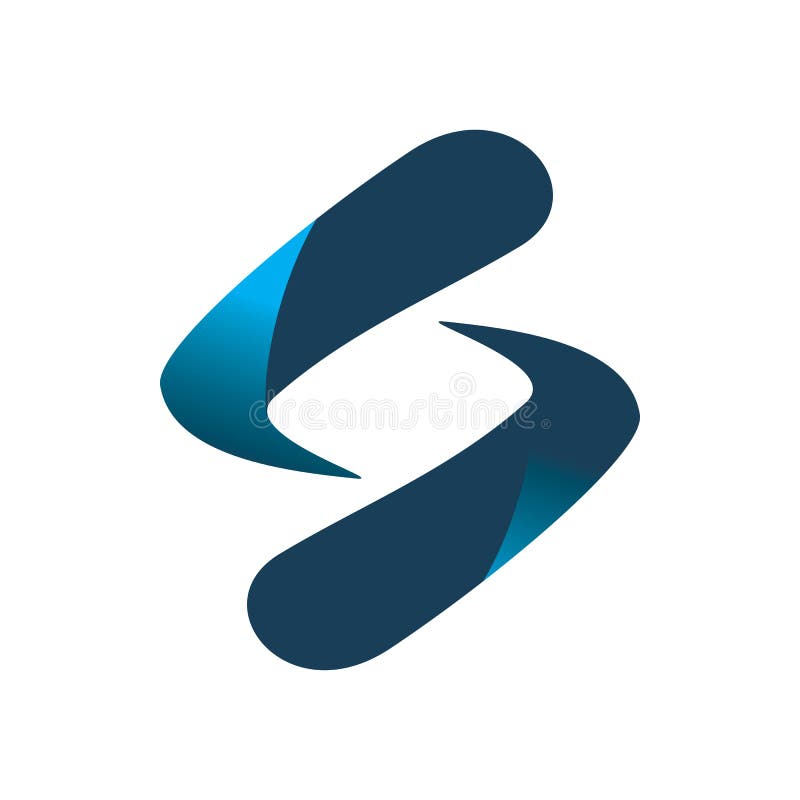 Blue Color Lightning Letter S Energy Power Logo Design Stock Vector ...