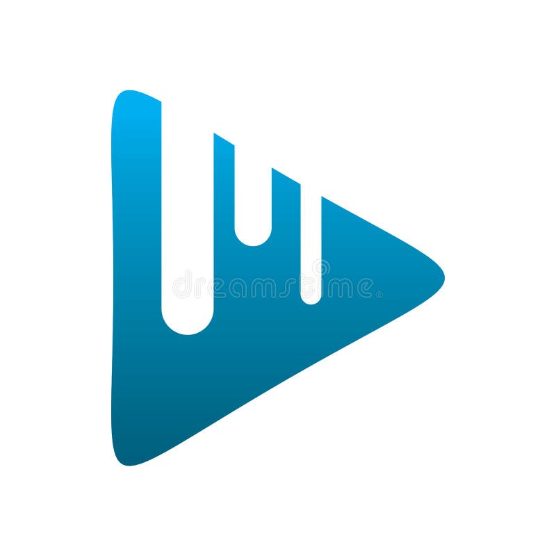 Triangle Play Media Logo Design Stock Vector - Illustration of group ...