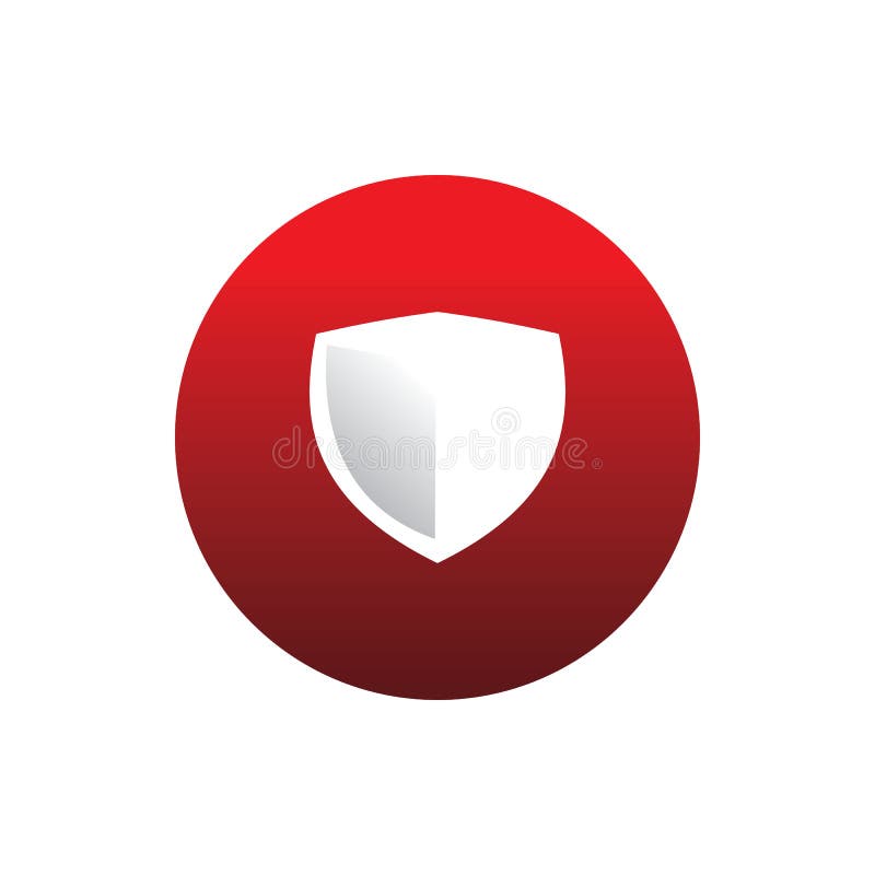 Red Secure Shield Logo Design Stock Vector - Illustration of group ...
