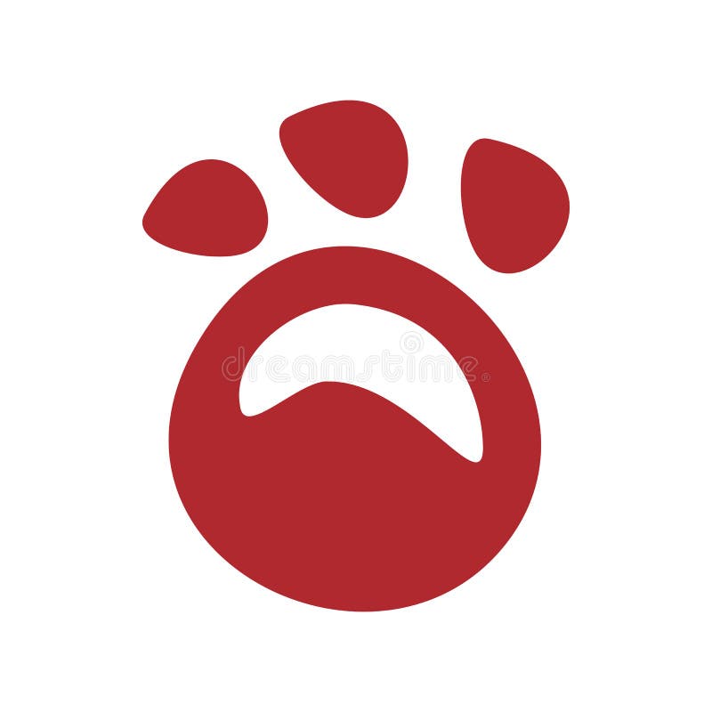 Pet Foot Color Shape Logo Design Stock Vector - Illustration of vector ...