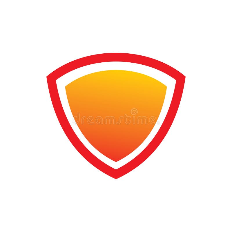 Red Secure Shield Logo Design Stock Vector - Illustration of group ...