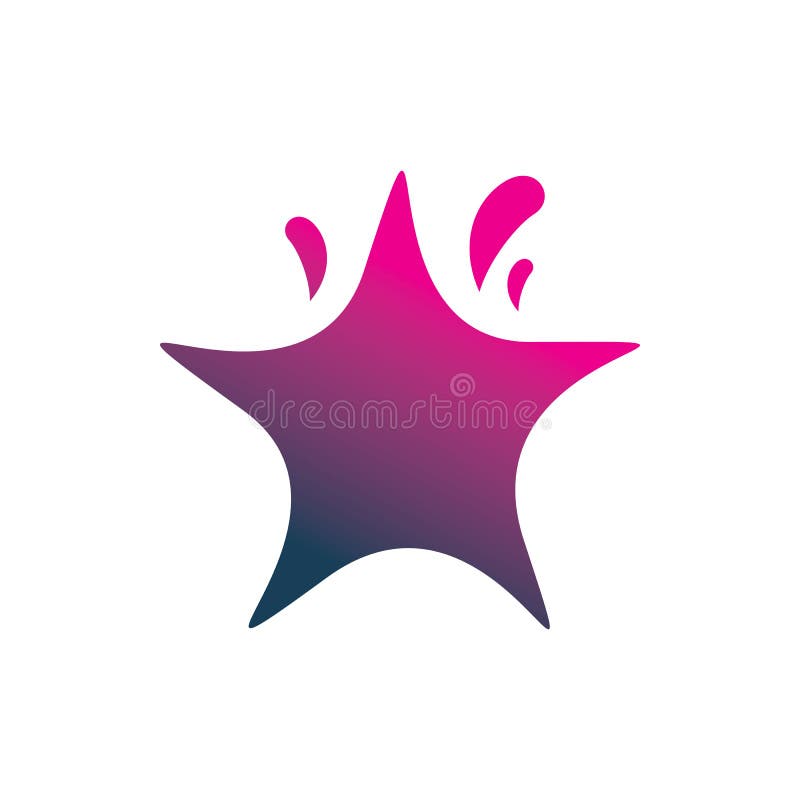 Full Color Star Splash Logo Design Stock Vector - Illustration of brand ...