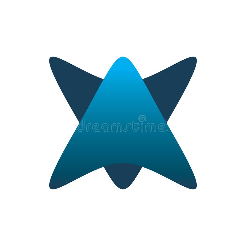 Blue Color Arrow Up Down Aero Logo Design Stock Vector - Illustration ...