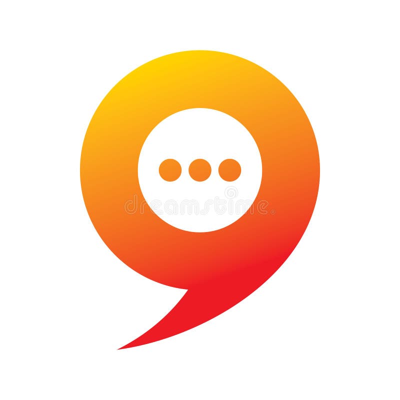 Creative Full Color Chat Nine Shape Logo Design Stock Vector ...