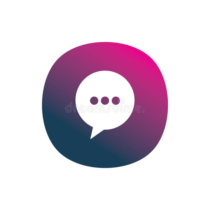 Square Rounded Creative Full Color Chat Group Logo Design Stock Vector ...