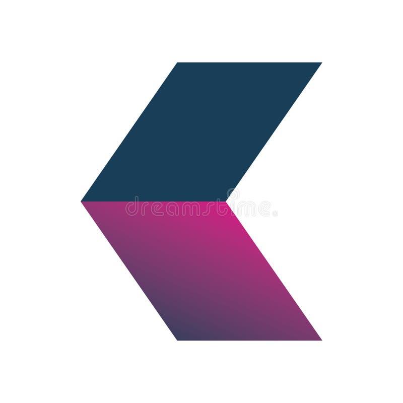 Modern Full Color Arrow Corner Logo Design Stock Vector - Illustration ...