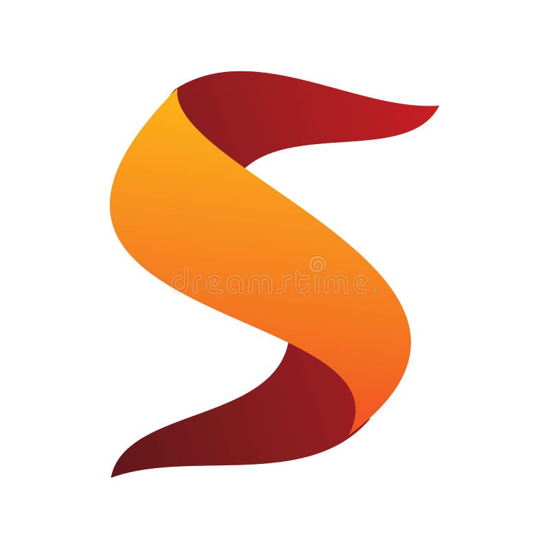 Modern Full Color Font Letter S Logo Design Stock Vector - Illustration ...