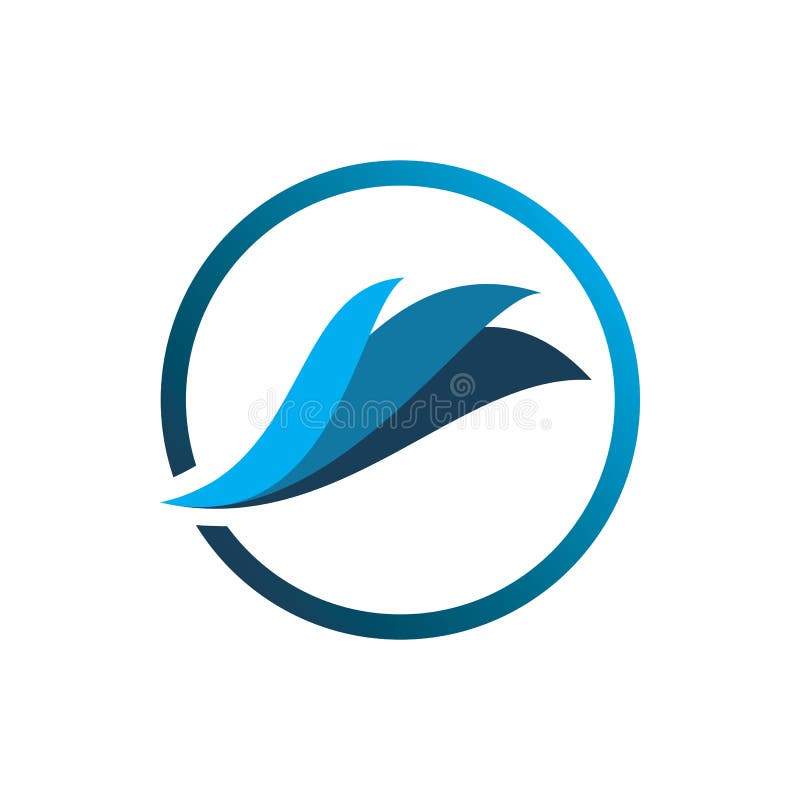 Blue wave logo stock vector. Illustration of logo, fresh - 84149975