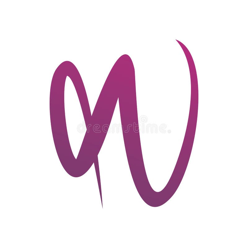 Font Letter W Creative Ful Color Line Art Logo Design Stock Vector ...