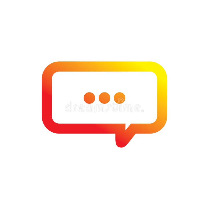 Chat Group Young Shape Square Full Color Logo Design Stock Vector ...