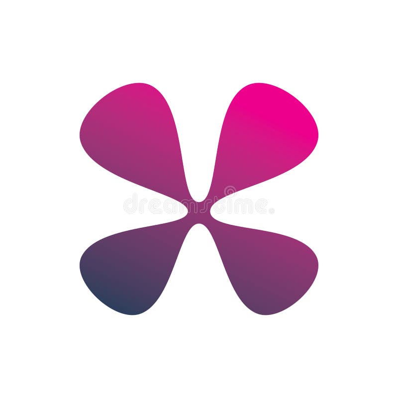 Spin Creative Full Color Flower Logo Design Stock Vector - Illustration ...