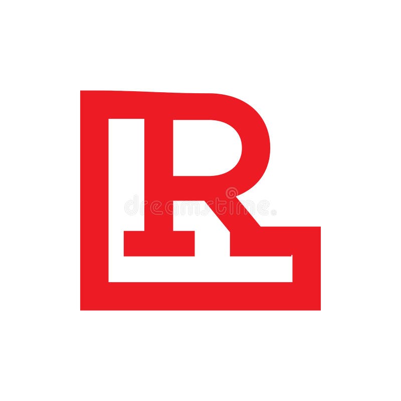 Red Square Letter R Logo Design Stock Vector - Illustration of company ...