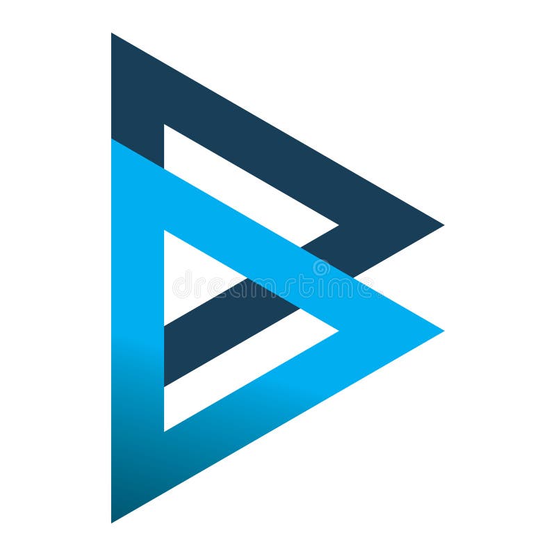 Triangle Play with City Town Building for Digital Media Logo Design ...