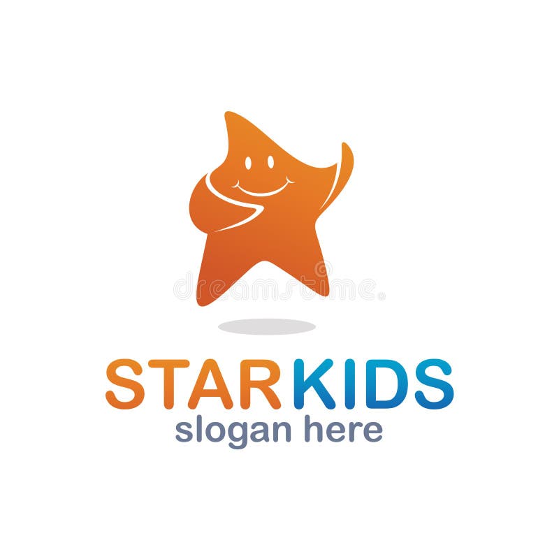 Star Kids Mascot Logo in Vector Stock Vector - Illustration of cute ...