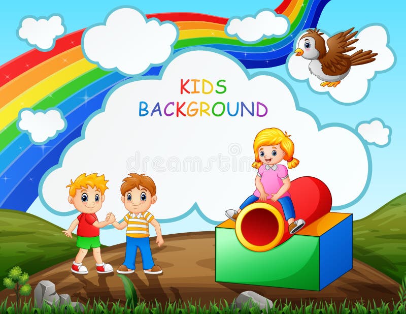 Cloudy Day Clip Art With Kids