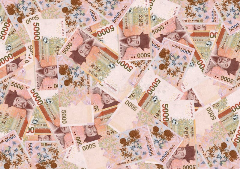 Stack of 5000 Czech Koruna Notes Isolated on White Background Stock ...