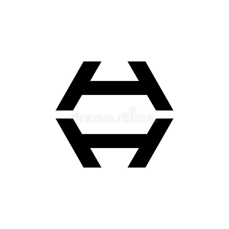 Letter HH Monogram Logo Design Vector Icon Graphic Stock Vector ...