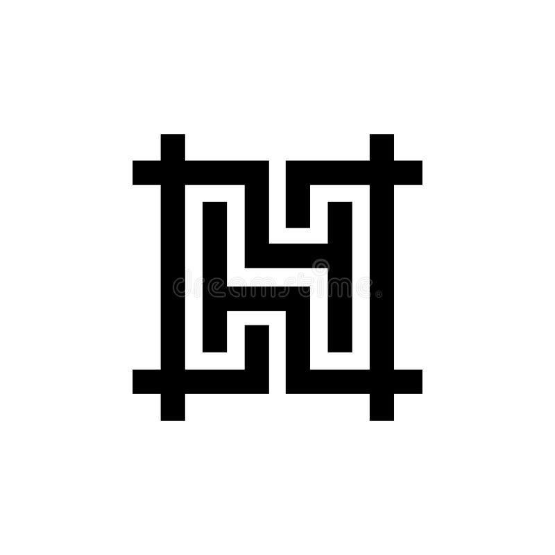 Letter HH Monogram Logo Design Vector Icon Graphic Stock Vector ...