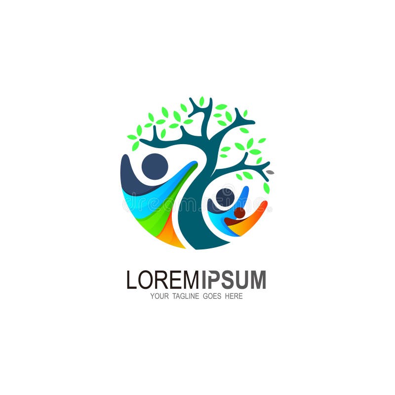 Tree Logo and Social Design Template Stock Vector - Illustration of ...