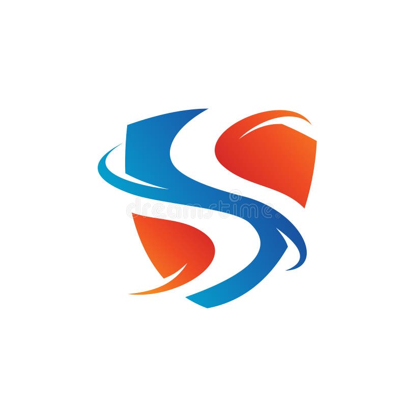 Letter w with wavy s logo stock vector. Illustration of abstract ...