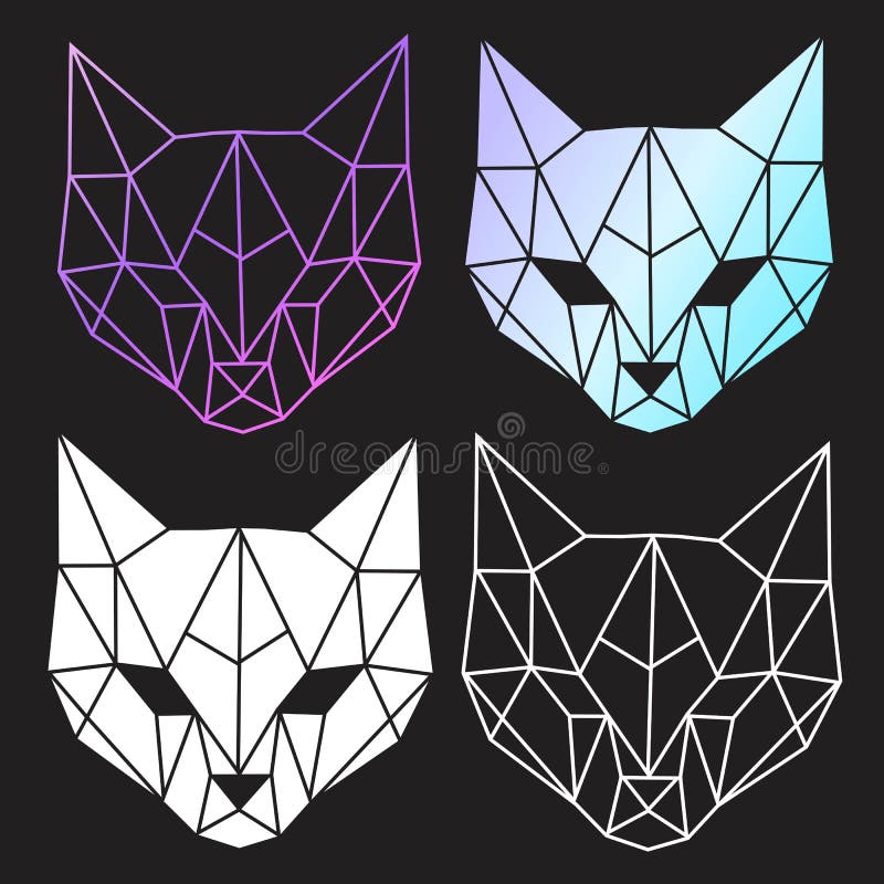 Geometric Cat Stock Illustrations – 28,750 Geometric Cat Stock ...