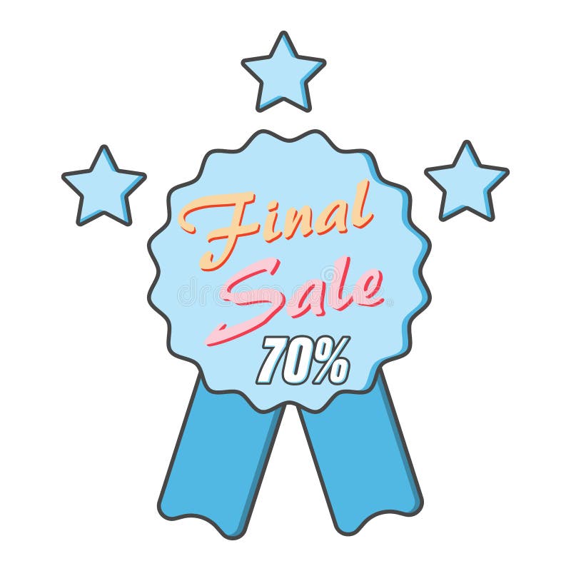 Final Sale Promotion Banner on a White Stock Vector - Illustration of ...