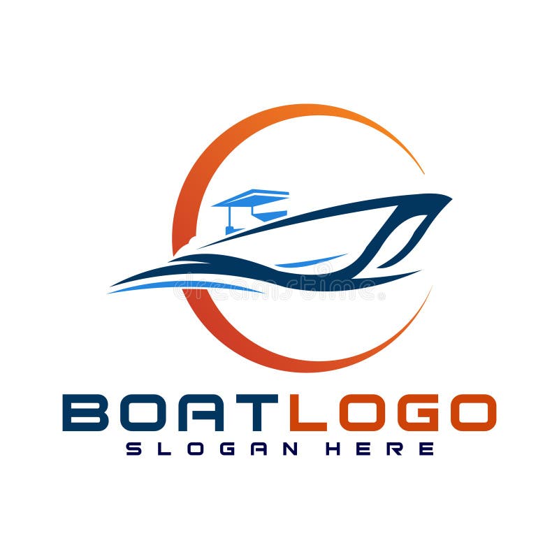 Speed Boat Logo Design Template ,Sea Boat Logo Design Concept ,Vector ...