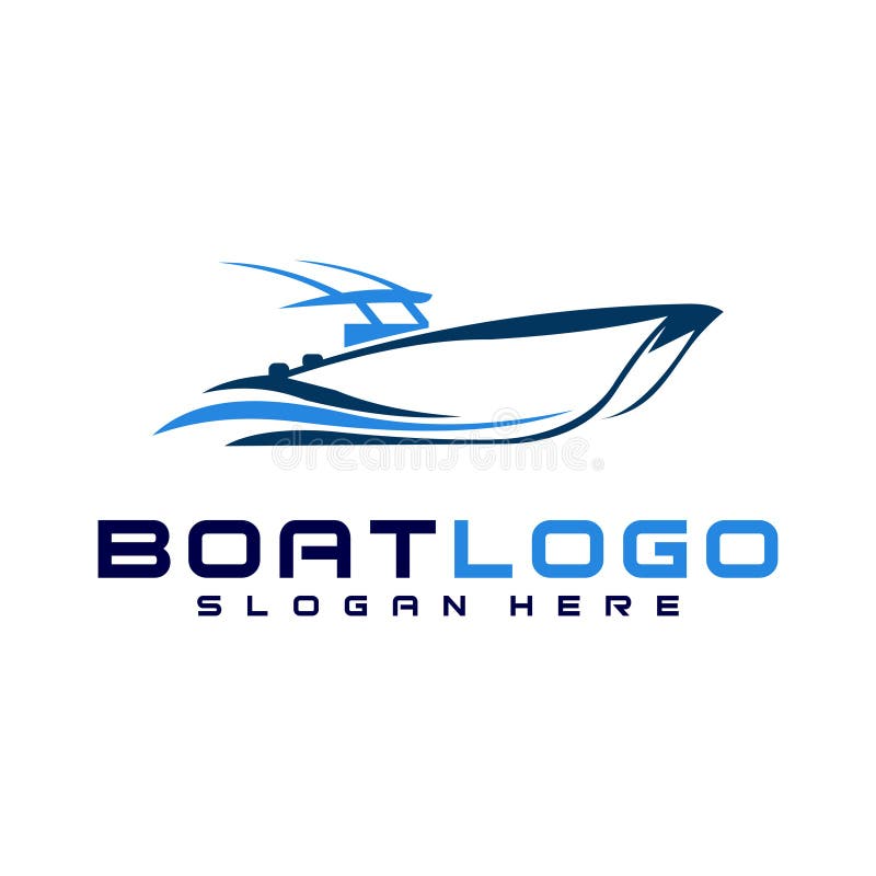 Speed Boat Logo Design Template ,Sea Boat Logo Design Concept ,Vector ...