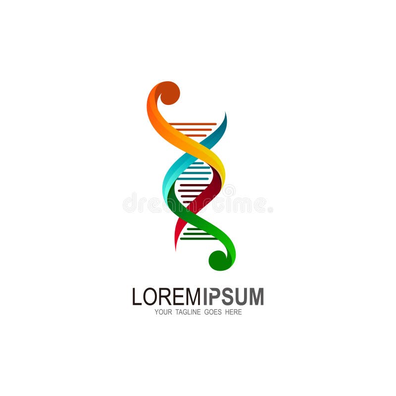 DNA Logo, Icon of Life, Medical Treatment Stock Vector - Illustration ...