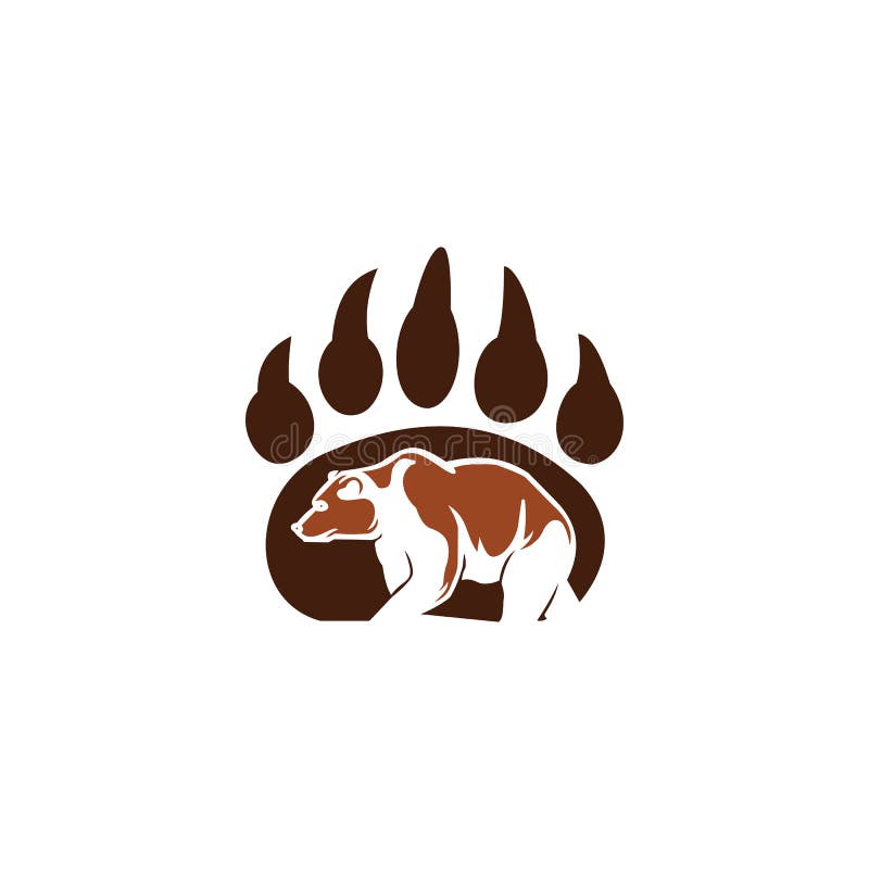 Animal Bears Design Logo Template Stock Vector - Illustration of bears ...