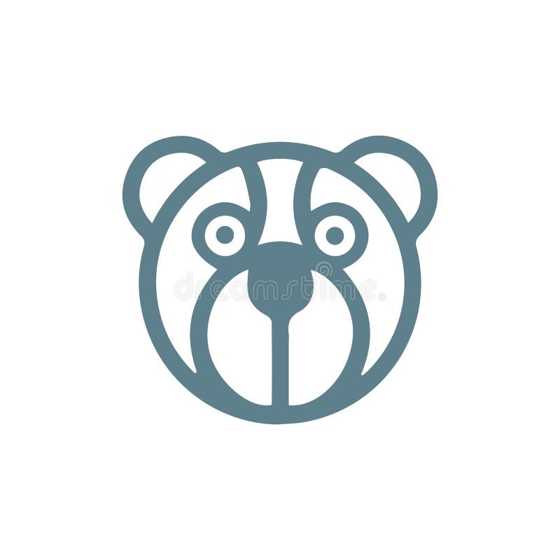Animal Bears Design Logo Template Stock Vector - Illustration of ...