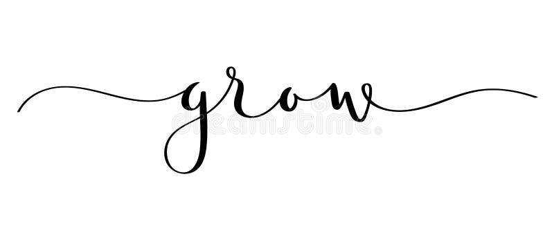 Growth Calligraphy Brush Stock Illustrations – 464 Growth Calligraphy ...