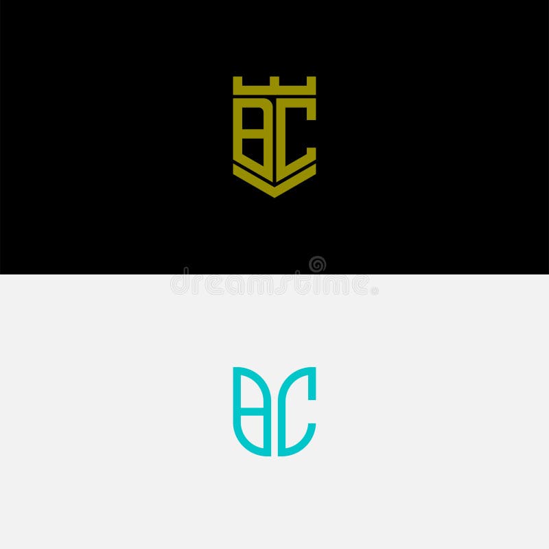 Logo Design Set,initial Letters of the BC Stock Vector - Illustration ...