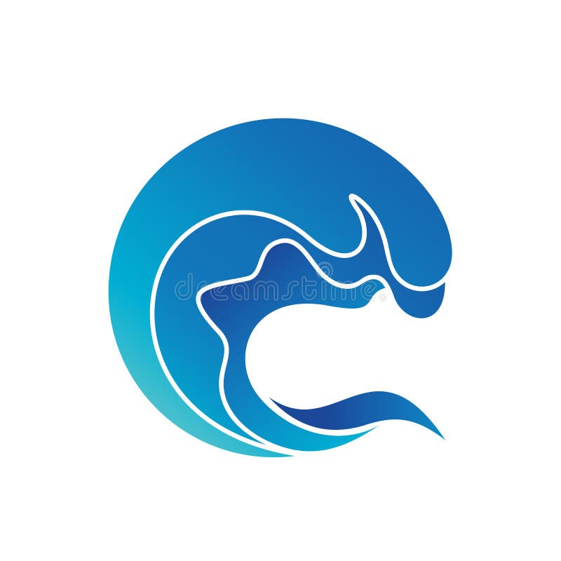 Waves Abstract Logo Template in Vector Stock Vector - Illustration of business, beauty: 185986454