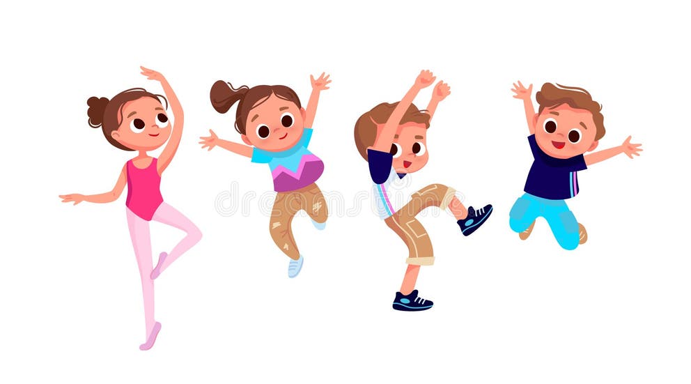 Kids Dancing Stock Illustrations – 10,989 Kids Dancing Stock ...