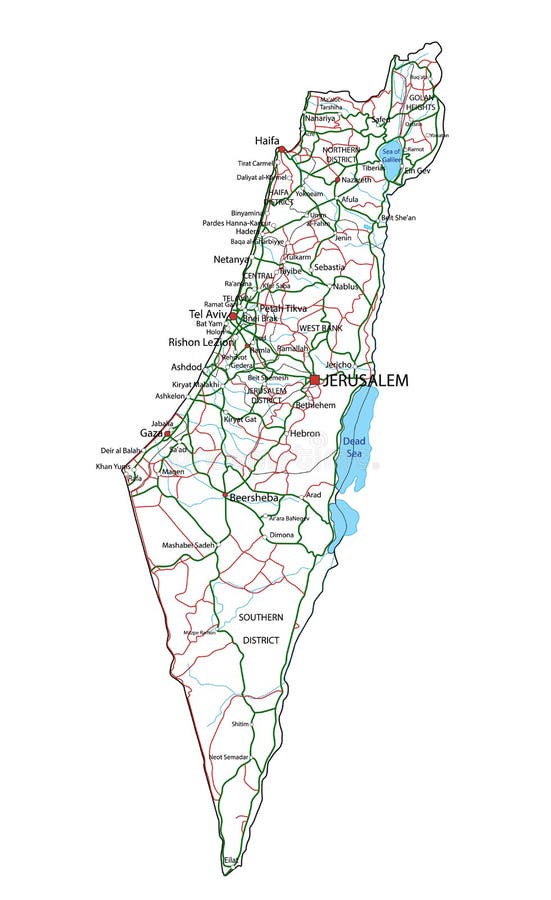 Israel Road Map Stock Illustrations – 625 Israel Road Map Stock ...