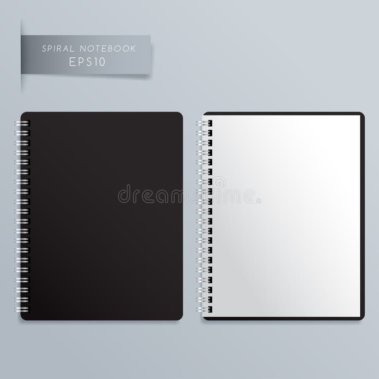 Blank Spiral Notebook Template : Vector Illustration Stock Vector ...