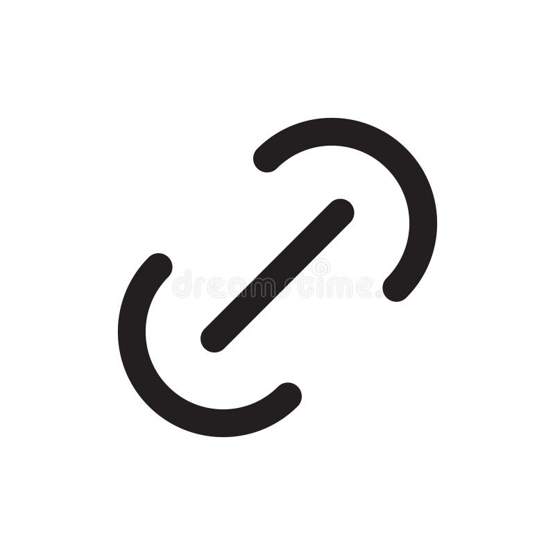 Icon line link stock vector. Illustration of cooperation - 186445517