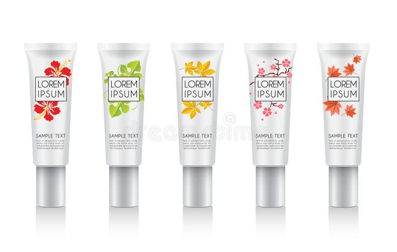 Hand Cream Packaging Template : Vector Illustration Stock Illustration ...