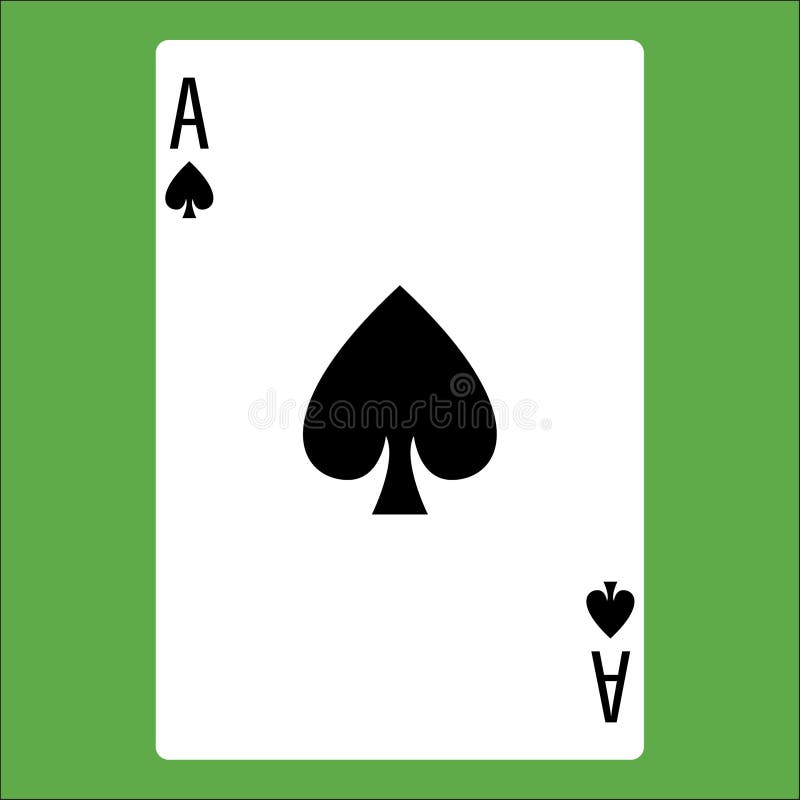 Playing Poker Card Ace Icon Image. Stock Vector - Illustration of icon ...